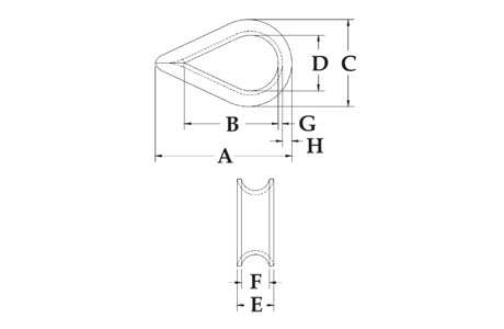 G-411 Galvanized Wire Rope Thimble Wholesale Wire Rope Thimbles China ...