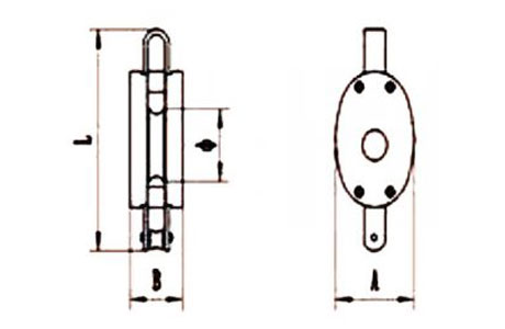 Regular Wood Block Single Sheave Without Shackle Wholesale Pulley ...