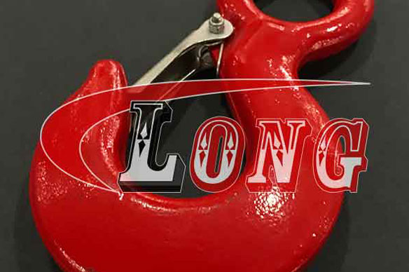 G80 320 Eye Sling Hoist Hook with Latch Wholesale G80 Hooks China Supplier | LG RIGGING®