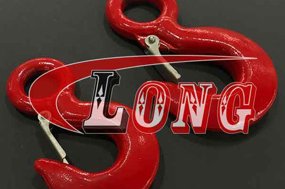 G80 320 Eye Sling Hoist Hook with Latch Wholesale G80 Hooks China Supplier | LG RIGGING®