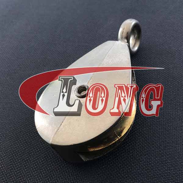 50mm SINGLE NYLON SHEAVE AWNING PULLEYS WITH FIXED EYE Flag Pole Line ...