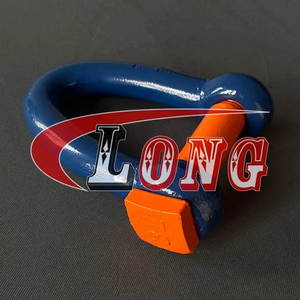 Trawling Shackle V Type Square Head Pin Blue Painted - QINGDAO LG ...
