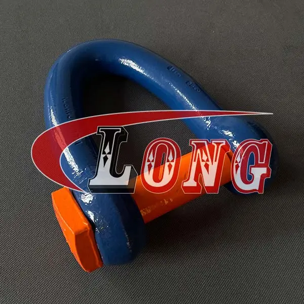 Trawling Shackle V Type Square Head Pin Blue Painted - QINGDAO LG ...